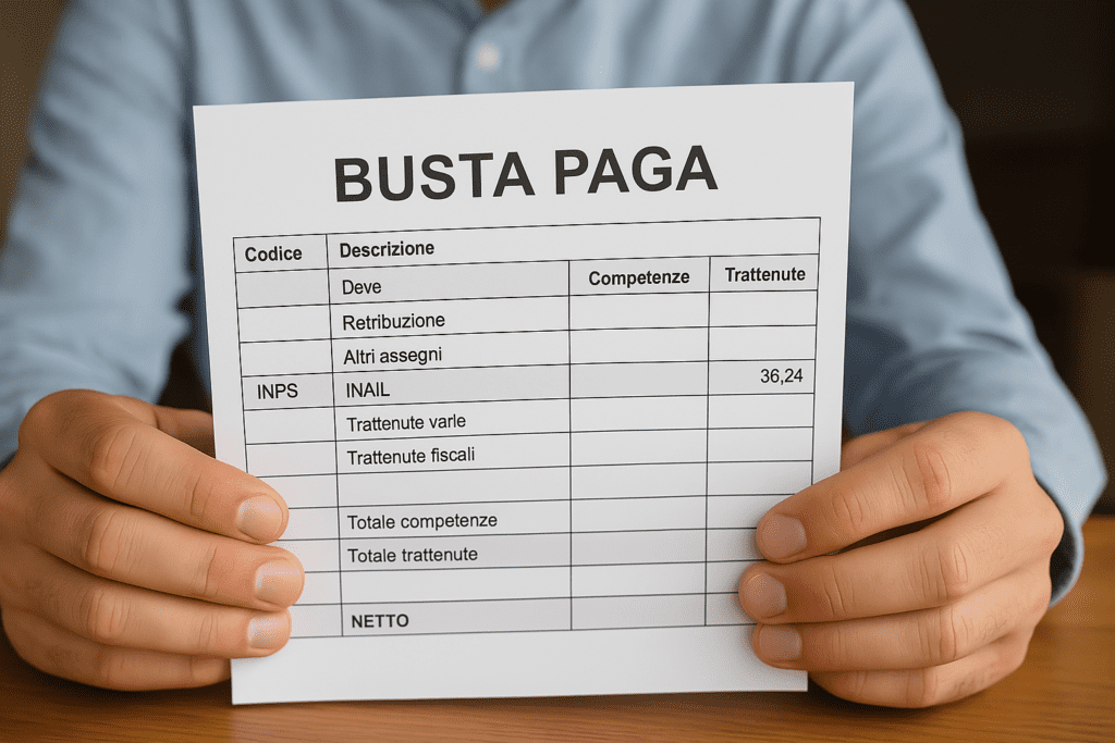 Contributi INAIL, come controllarli nella tua busta paga (senza errori ...